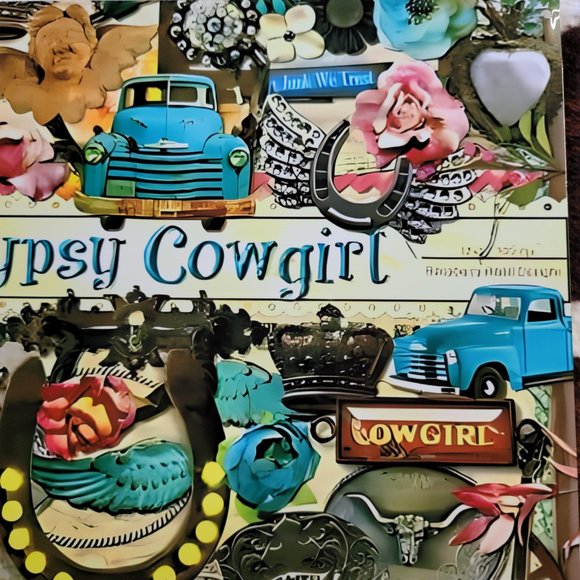 Country Grace With Alisha | Accents | Gypsy Cowgirl Western Tin Sign ...